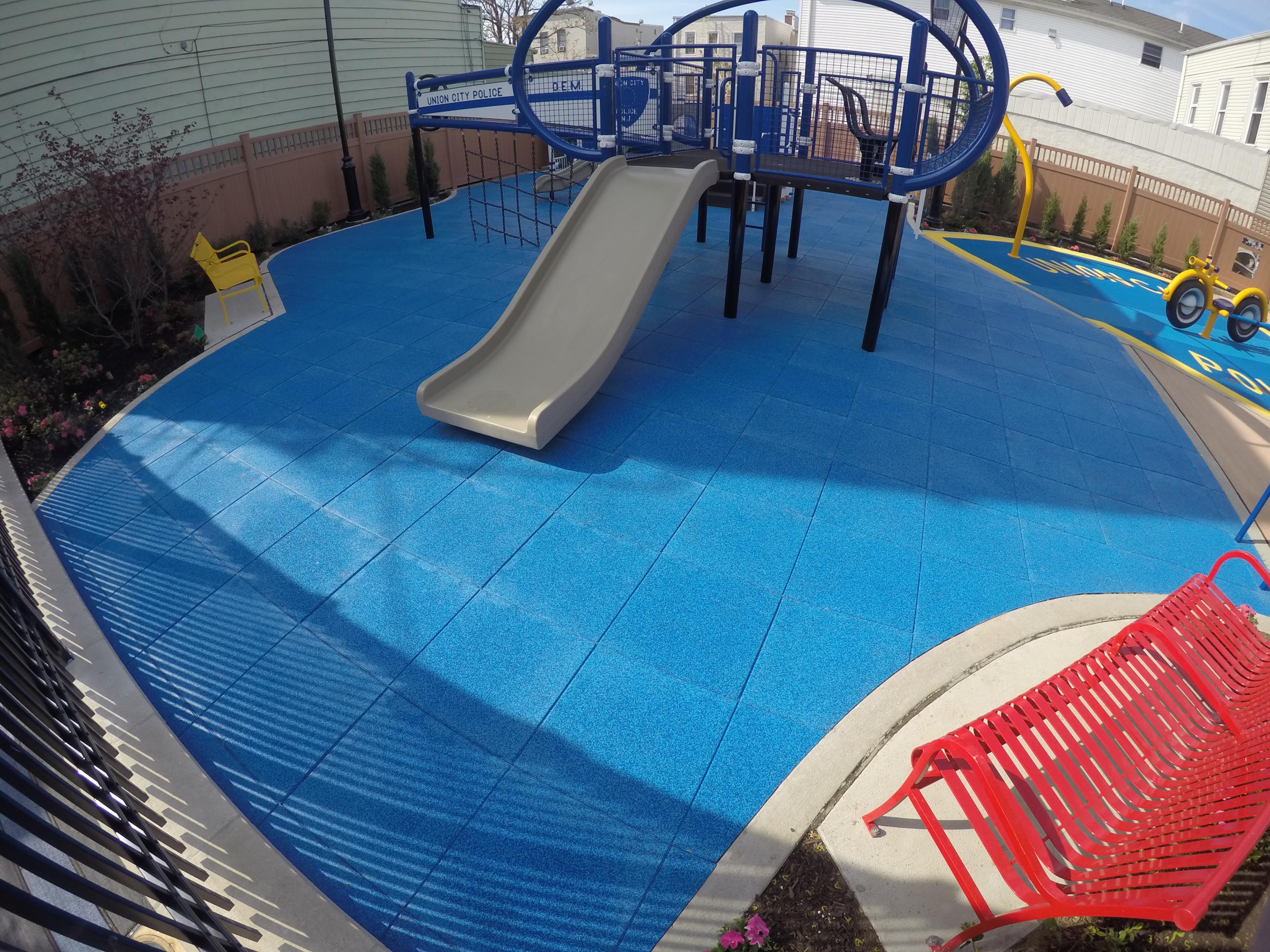 Park Playground Surfacing| Public Park Play Tiles | Interlocking Playground Tiles | Durable ...